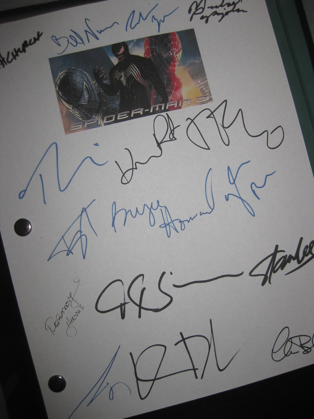 Spider-man 3 Signed Film Movie Screenplay Script X16 Autographs Tobey ...