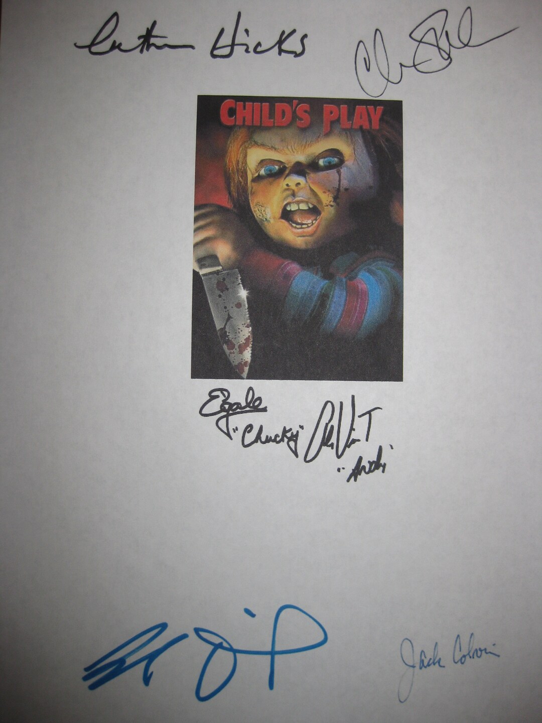 Child's Play Signed Film Movie Script Screenplay X6 Autograph Catherine ...
