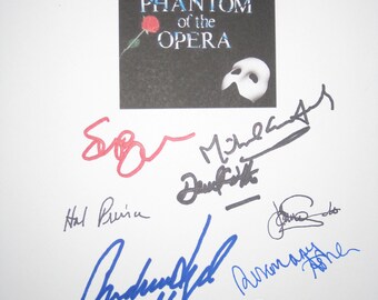 Phantom of the Opera Broadway Production Script Signed - Etsy