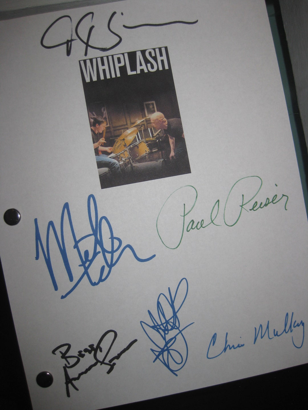 Whiplash Signed Movie Film Script Screenplay X6 Autograph Miles Teller ...