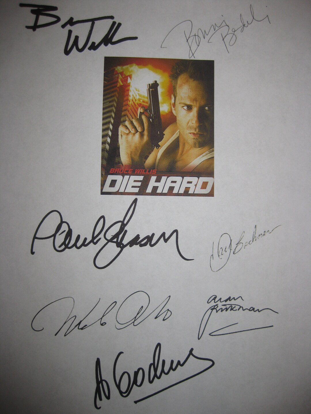 Die Hard Signed Film Movie Script Screenplay X7 Autographs - Etsy