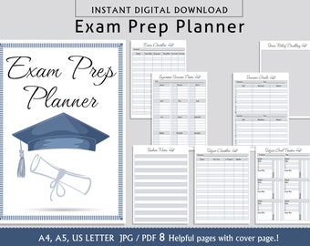Exam Prep Planner - Etsy