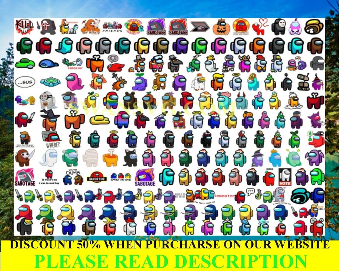 380 Among Us SVG Bundle, Among Us Character SVG, Impostor Svg, Among Us ...