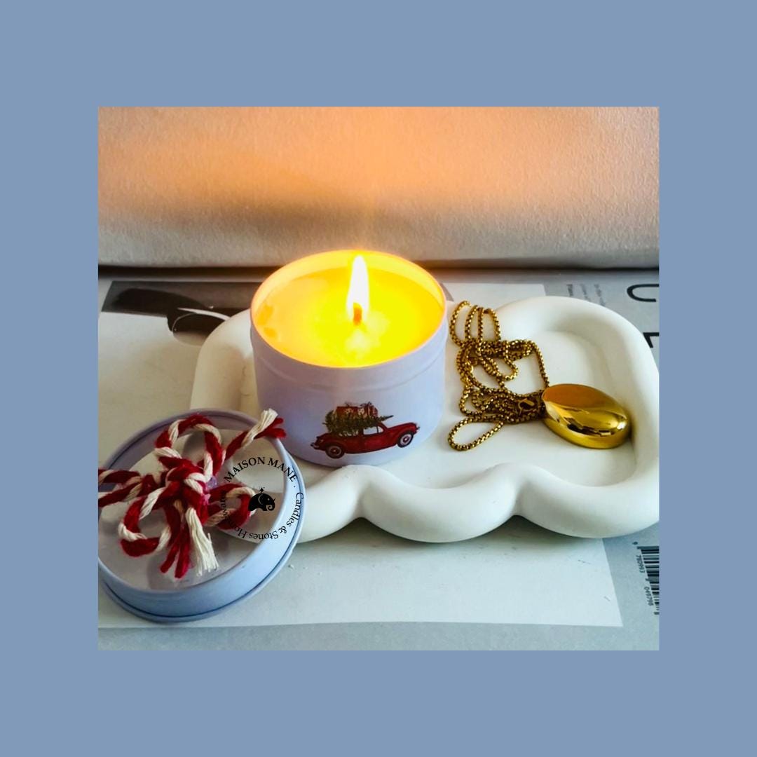 Funny Santa Hidden Message Mini Tin Candle | Special Edition - Etsy