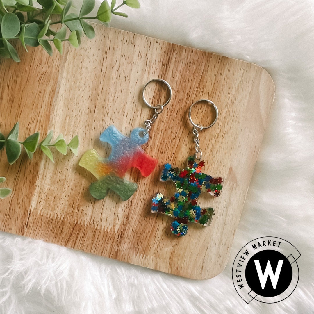 Puzzle Piece Keychain - Etsy