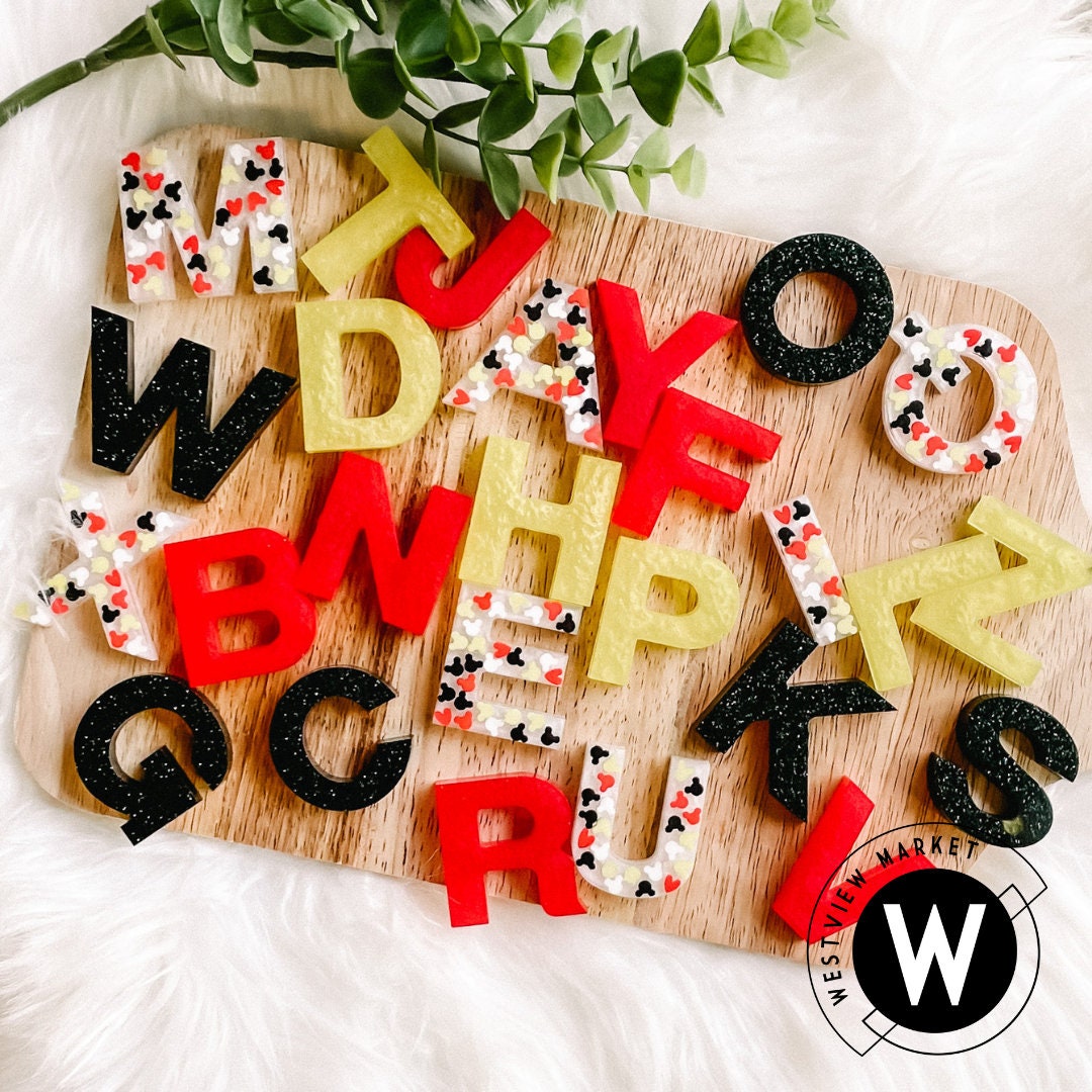 Magical Mouse Resin Alphabet Full Set UPPERCASE A-Z and 0-9 - Etsy