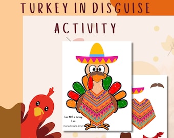 Thanksgiving Disguise a Turkey Math Logic Puzzles Turkey in - Etsy