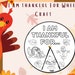 Thanksgiving Coloring Wheel, I Am Thankful For, Gratitude Craft ...
