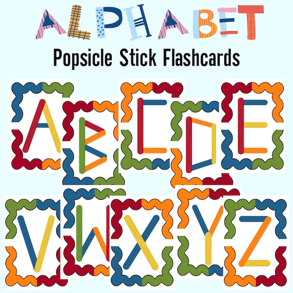 Alphabet Flashcards - Etsy
