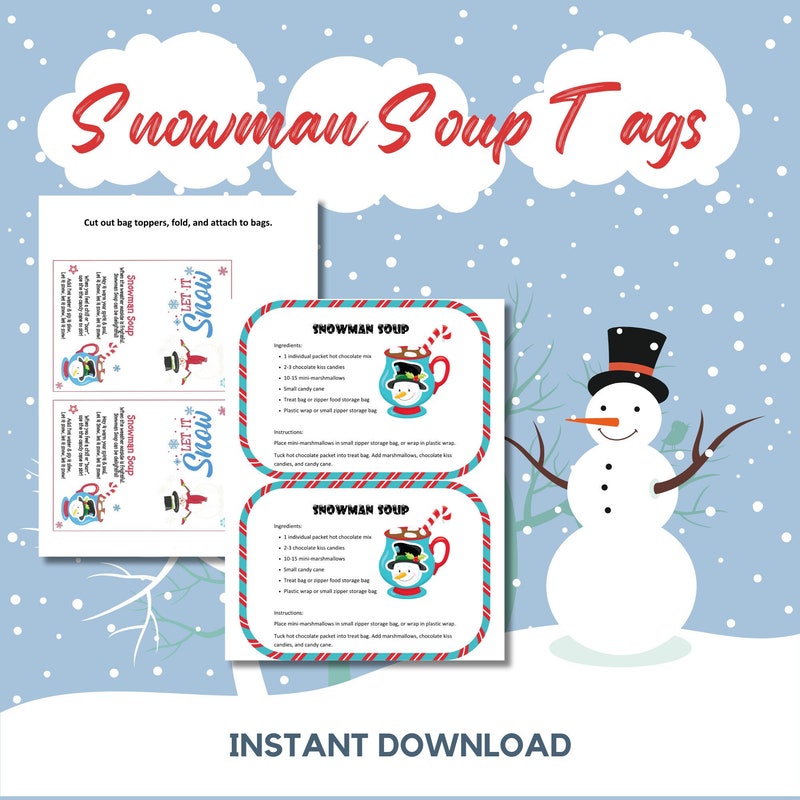 Snowman Soup - Etsy