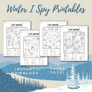 I Spy Winter, Number Recognition, Look and Find, Seek and Find, Winter ...