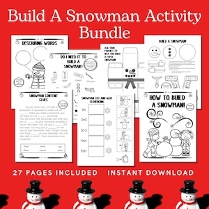 Build A Snowman Printable,snowman Craft Preschool,sequencing Worksheet ...