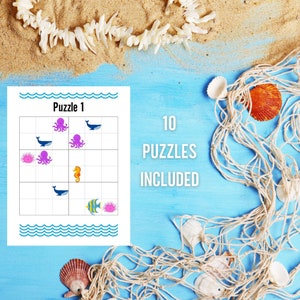 Picture Sudoku, Sudoku Puzzles, Ocean Animals Printable, Printable ...