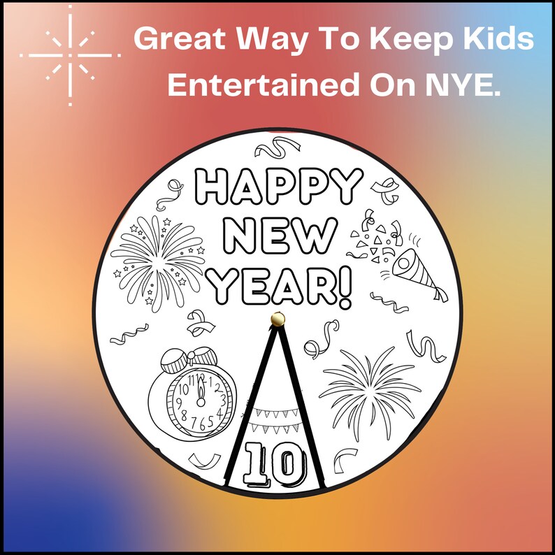 2024 Spinner Craft, Spinner Wheel, New Years Activities,new Year ...