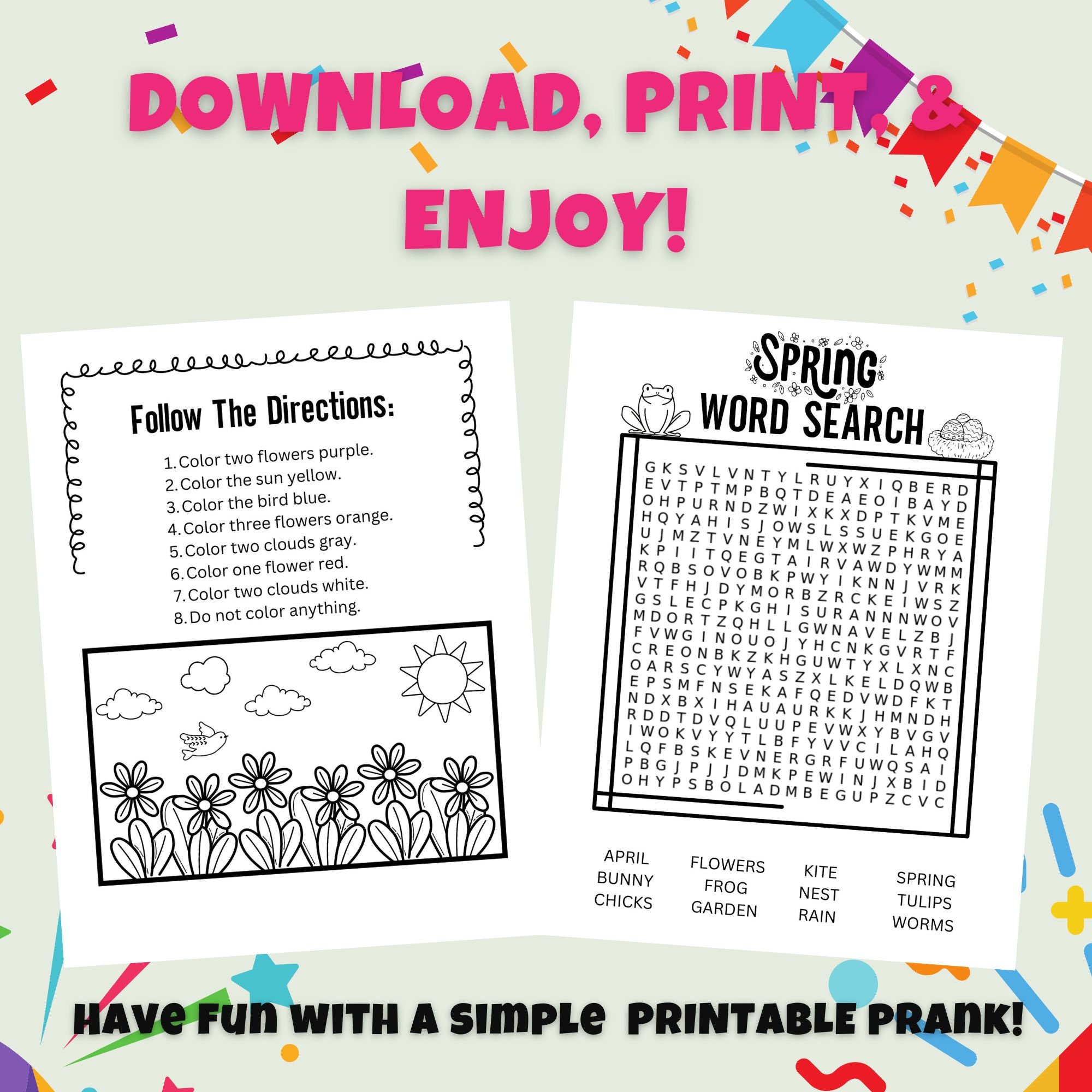 Fake Word Search,april Fools Day Tricks for Kids,april Fools Day ...