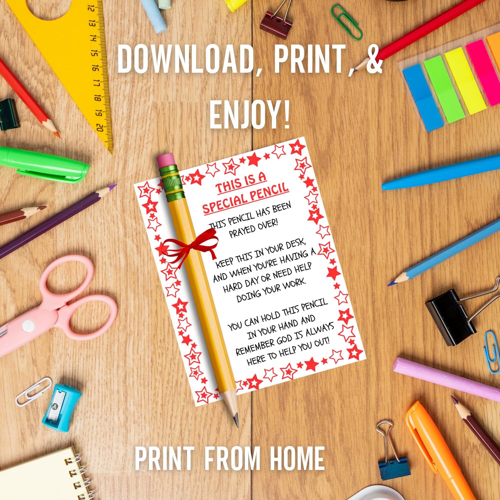 Pencil Prayer, Answered Prayer, Meet the Teacher, Back to School Night ...