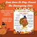 Thanksgiving Game: Who is Most Like the Turkey? (printable Digital ...