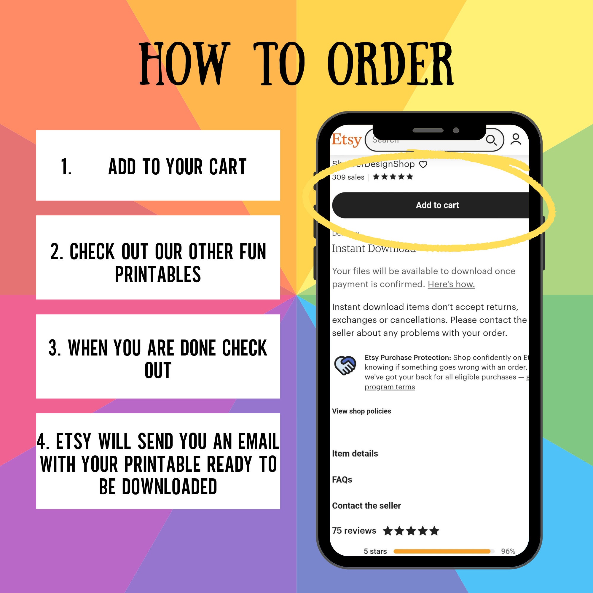 Rainbow Mobile Printable Craft, Indoor Preschool Activity,weather ...