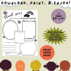 Teacher Survey, All About My Teacher, Teacher Coloring Page, Teacher ...