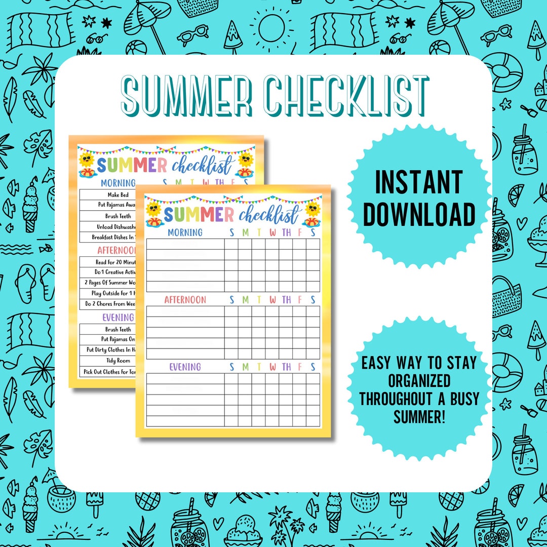 Rise and Shine - Morning Routine and Responsibility Checklist for Kids ...