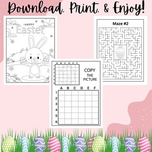Easter Activity Packet,easter Coloring Pages,children Color Book,easter ...