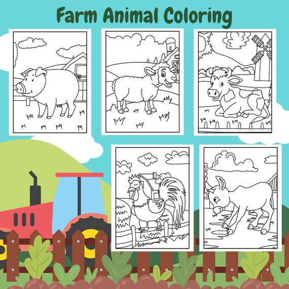 Coloring Pages Of Barnyard