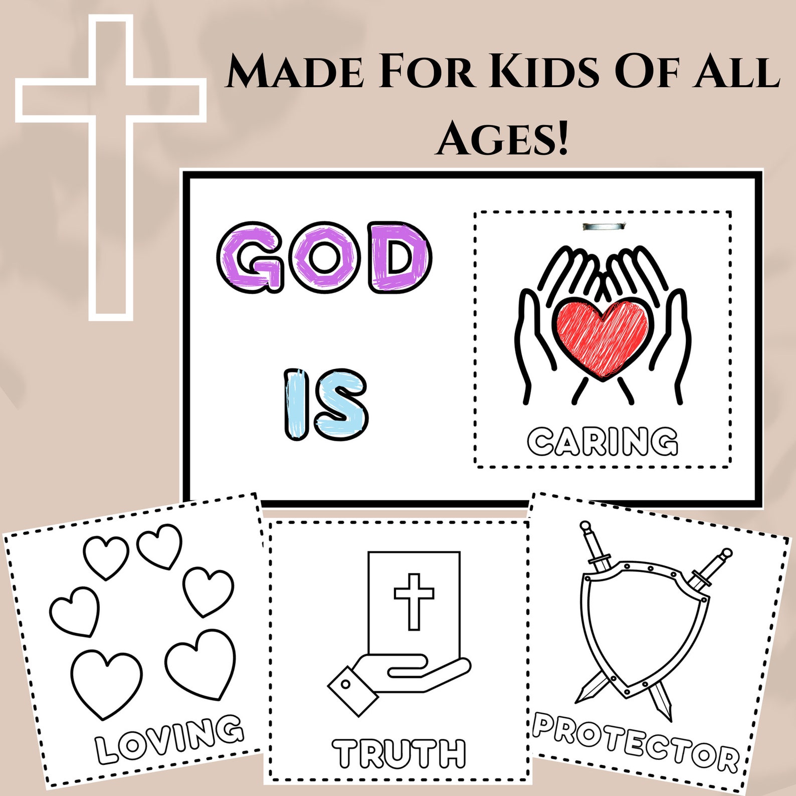 Attributes of God Flip Book: Sunday School Printable (digital Download ...