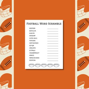 Football Super Bowl Coloring Activity Pages, Game Time Snacks, Game Day ...