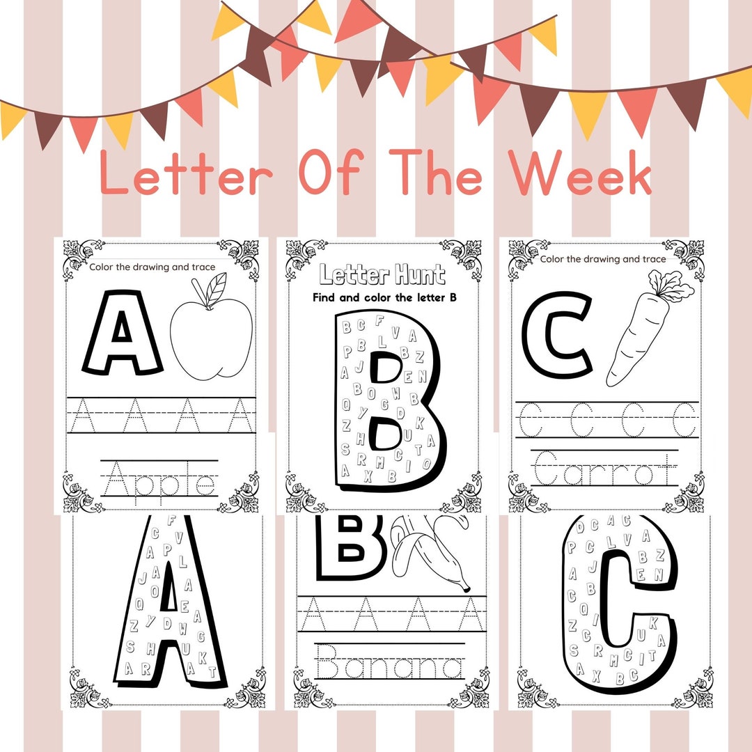 First Week of Preschool, Preschool Letters of the Week, Preschool ...