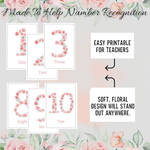Number Flash Cards 1-10, Number Cards 1-10, Preschool Counting Flash ...