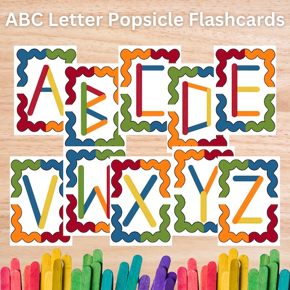 Popsicle Uppercase Letter Printables Fun Teaching Letters Activity