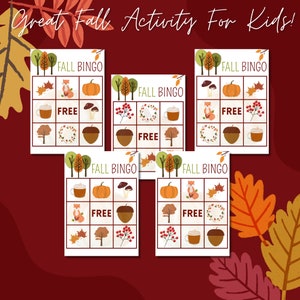 Cozy Autumn Bingo Cards, Unique Fall Bingo Cards, Harvest Bingo, Autumn ...