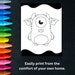 Cute but Creepy Monsters Coloring Pages,happy Monsters Page,kids ...