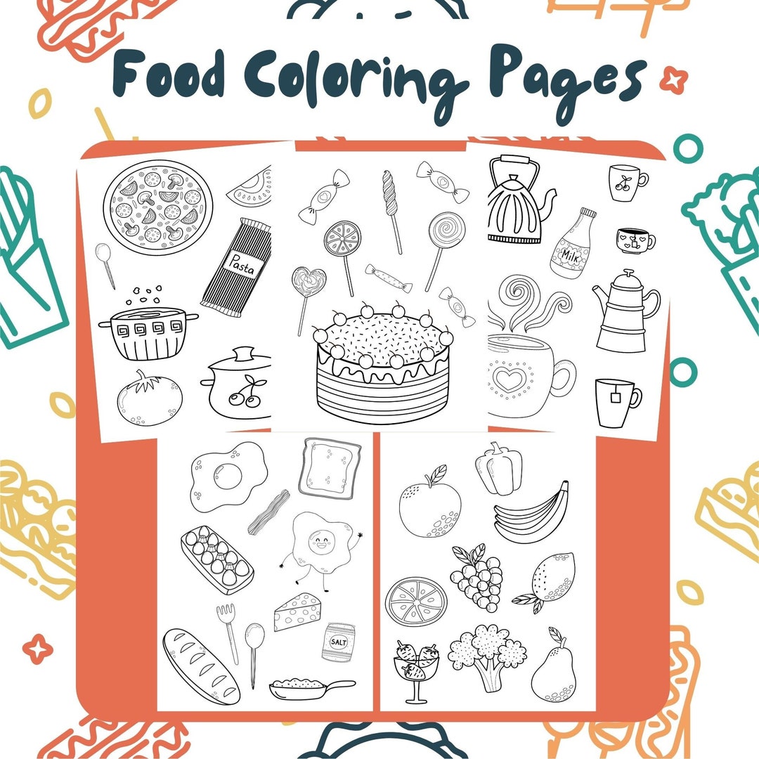 Ice Cream Coloring, Pizza Pasta, Healthy Breakfast, Fruit and Veggies ...