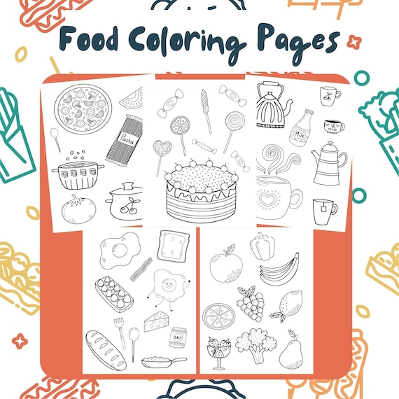 Breakfast Food Coloring Pages