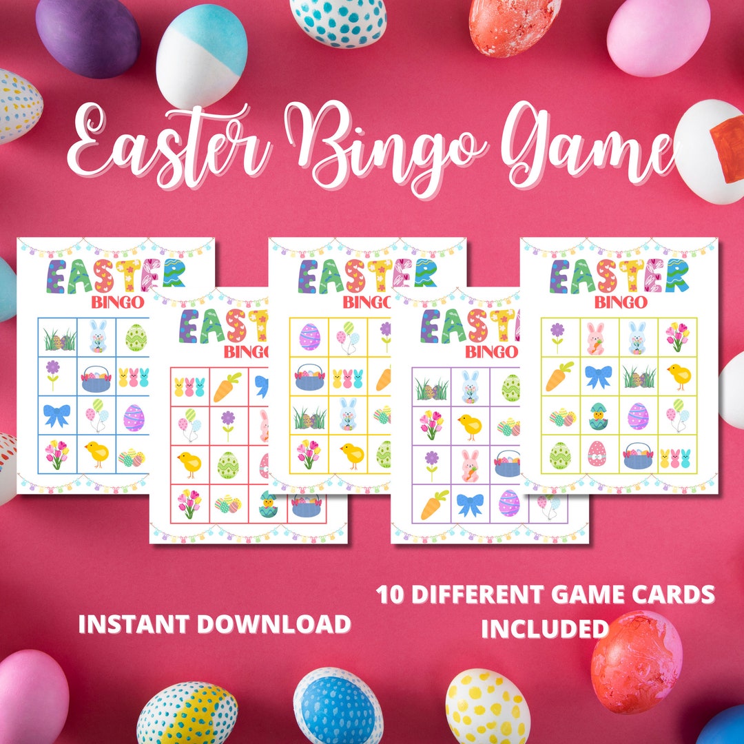 Easter Bingo Cards: Spring Holiday Party Game (digital Download) - Etsy