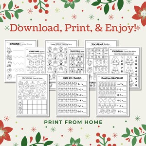 Number Maze, Spelling Practice, Christmas Preschool Printables, Tracing ...