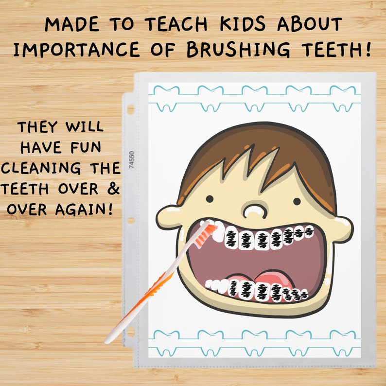 Teeth Cleaning Game: Oral Hygiene Lesson, Dentist Activity (digital ...