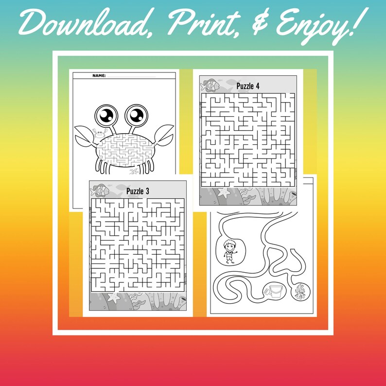 Fun and Challenging Mazes for Kids, Road Trip Games, Workbook for ...