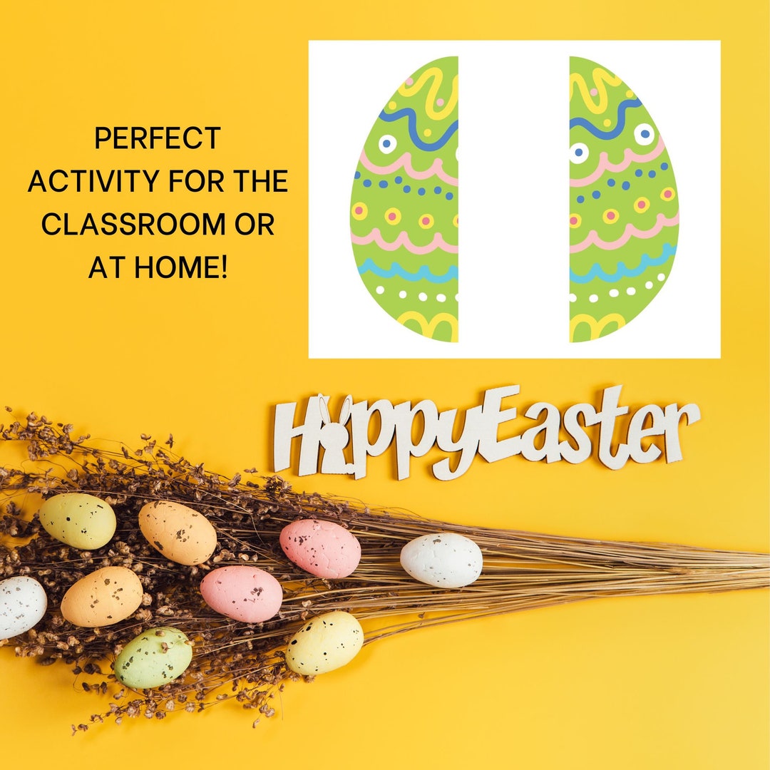 Visual Skills Activity, Easter Egg Puzzle, Easter Eggs Symmetry ...