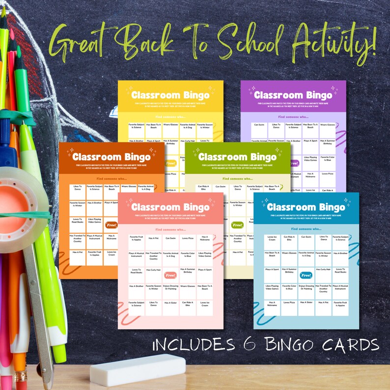 Icebreaker Bingo for Classmates, Get to Know You Bingo, Find Someone ...