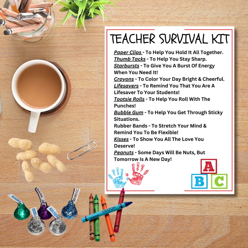 Teacher Survival Kit, Meet the Teacher Gift, Gift Ideas for Educators ...