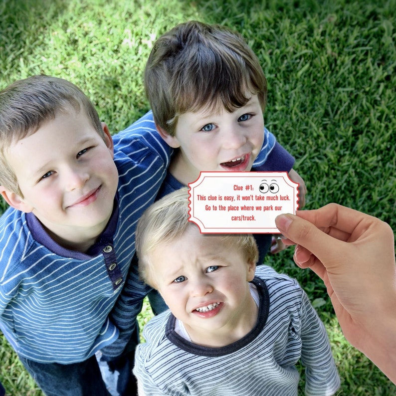 Printable Pregnancy Reveal Scavenger Hunt for Siblings, Riddle ...