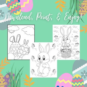 Bunny Coloring,easter Coloring Pages,color Pages Easter,easter Coloring ...
