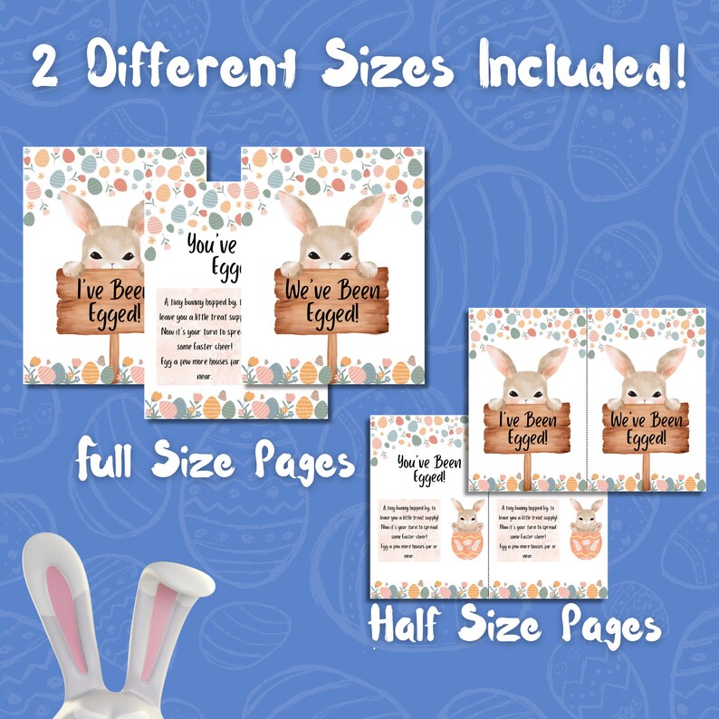 You've Been Egged Printable Set: Neighborhood Easter Fun (digital ...