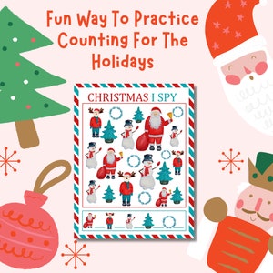 Christmas Look and Find Game, Christmas I Spy Printable, I Spy ...
