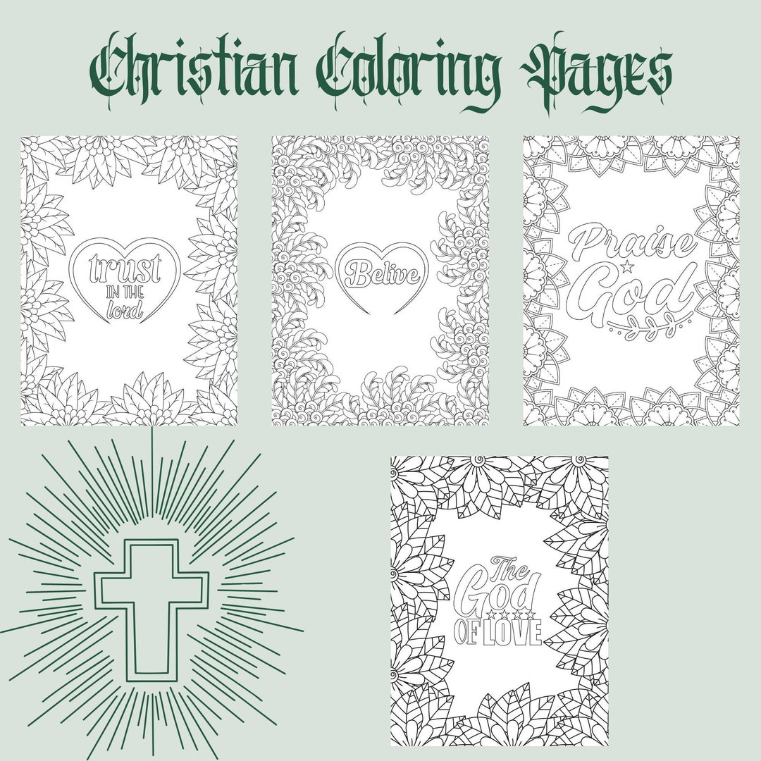 Adult Christian Coloring Book, Words Coloring, Colored Pages, Colorful ...