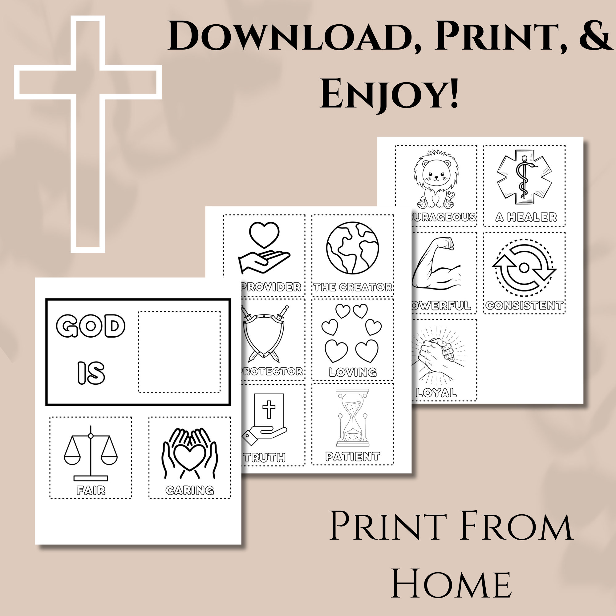 Attributes of God, Christian Resource, Flip Books, Sunday School ...