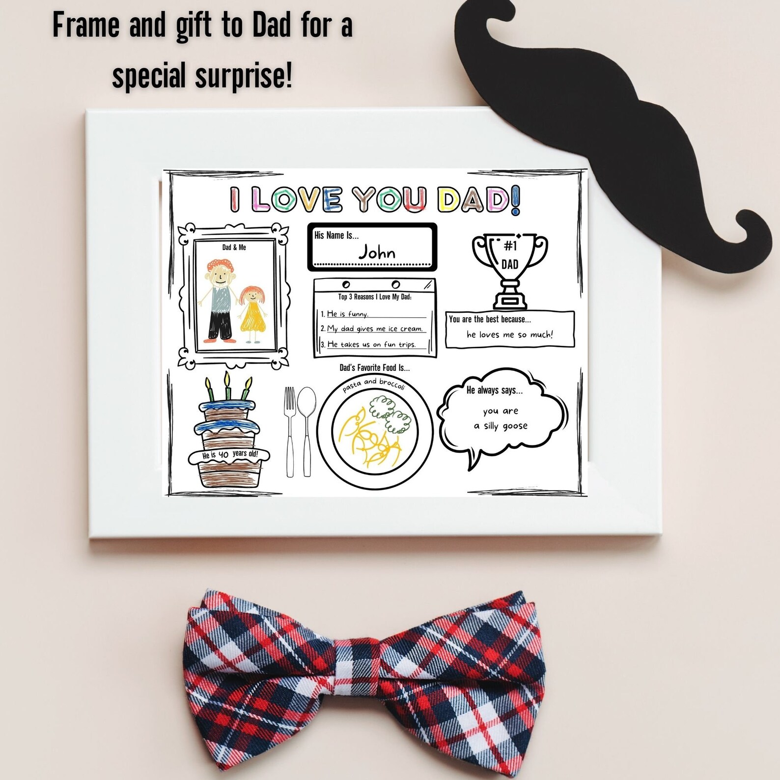 Fathers Day Coloring Page, Printable All About Dad,fathers Birthday ...
