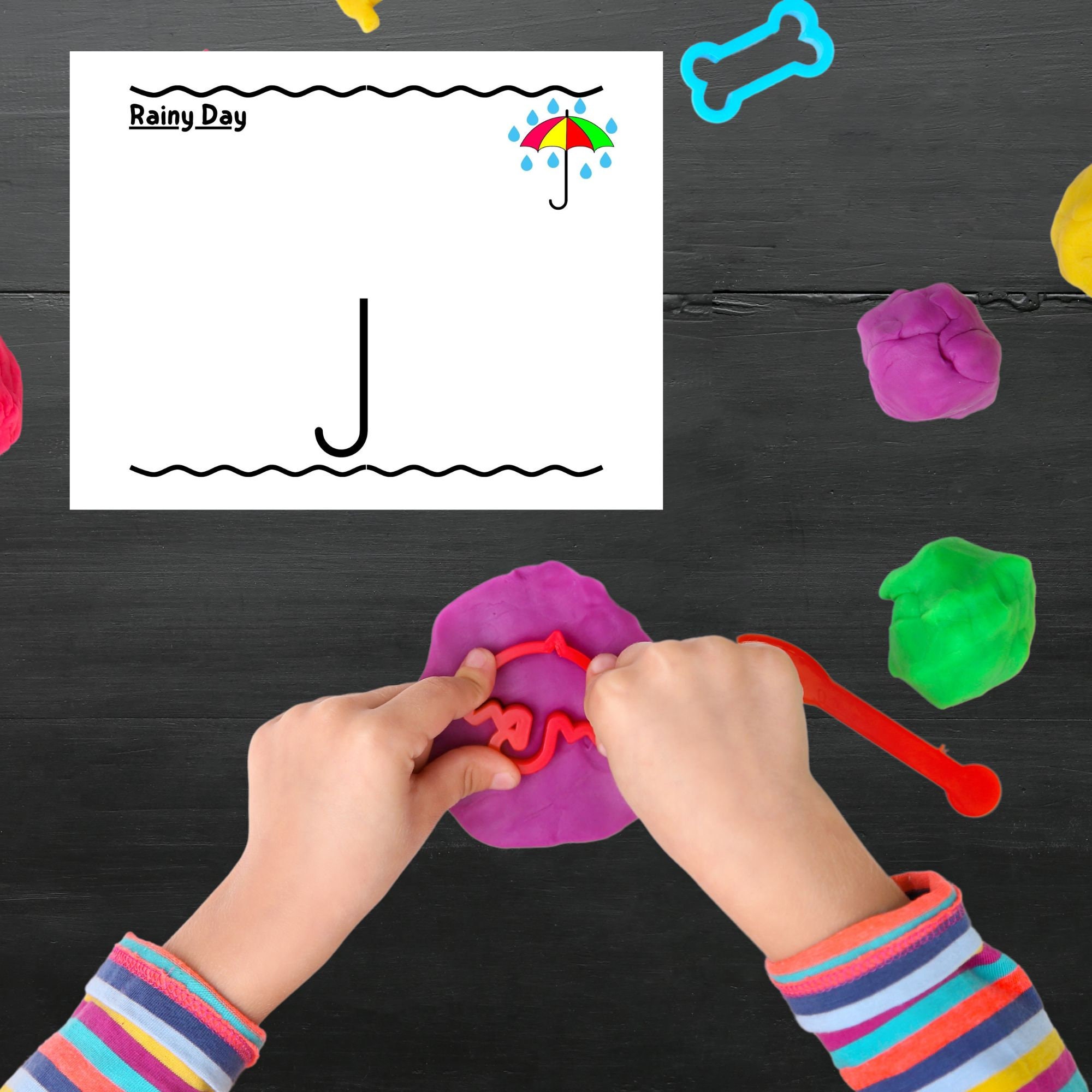 Play Dough Activity Mats, Quiet Book Printable, Playdough,fine Motor ...